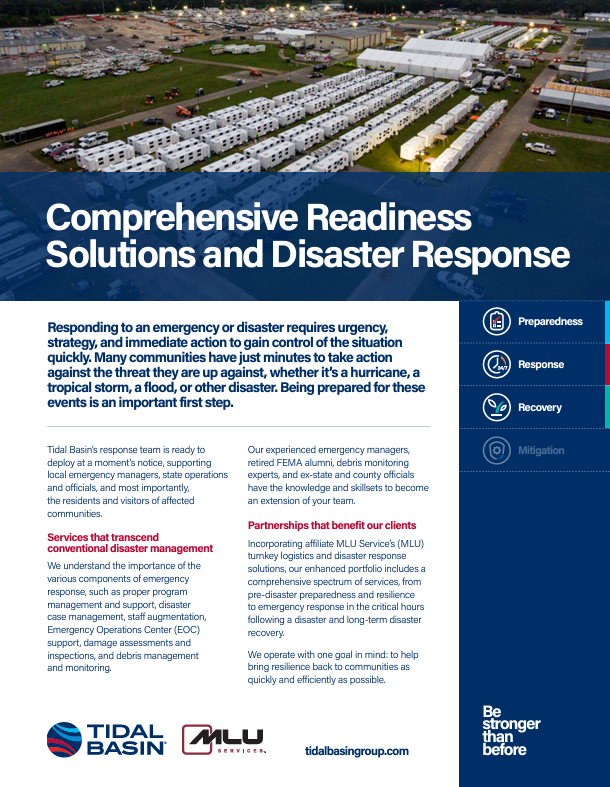Comprehensive Readiness Solutions and Disaster Response - Tidal Basin Group