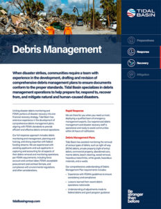 Debris Management - Tidal Basin Group